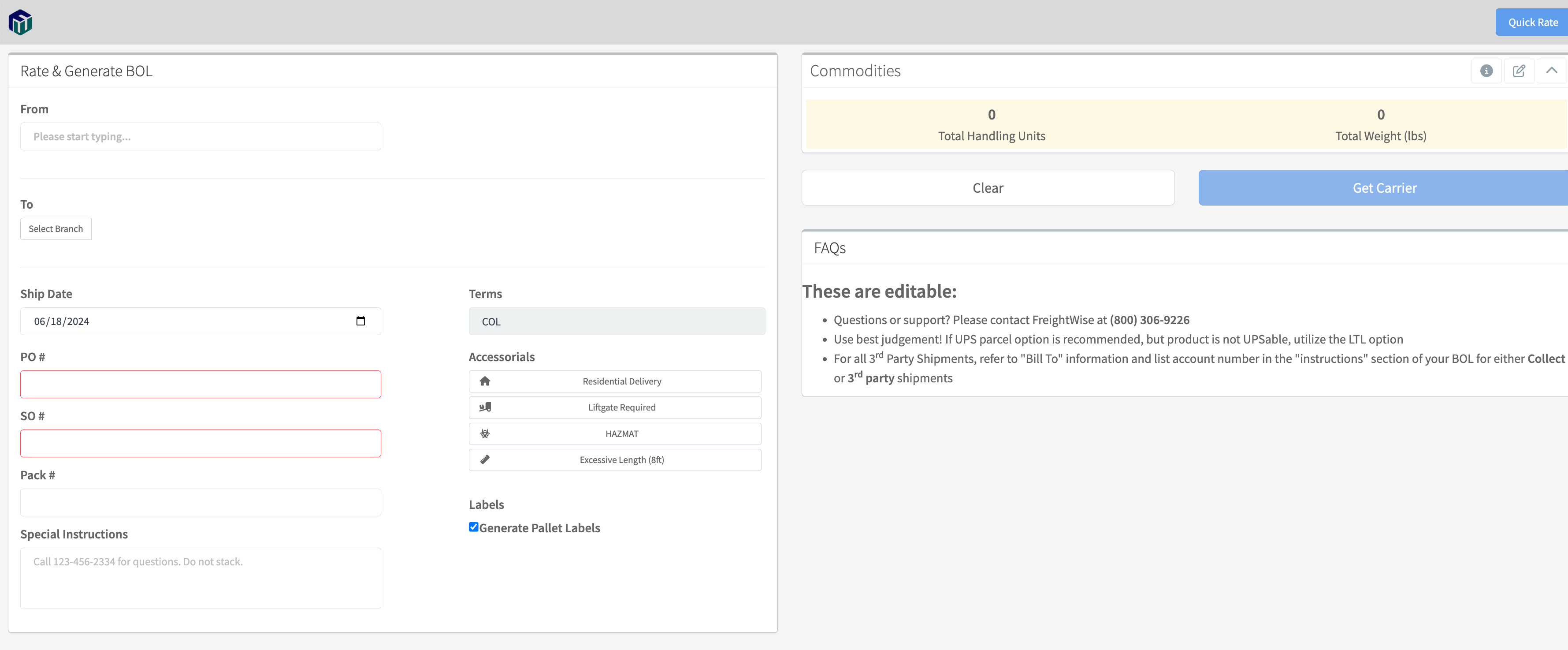 Release Notes Q2 2024 – FreightWise LLC